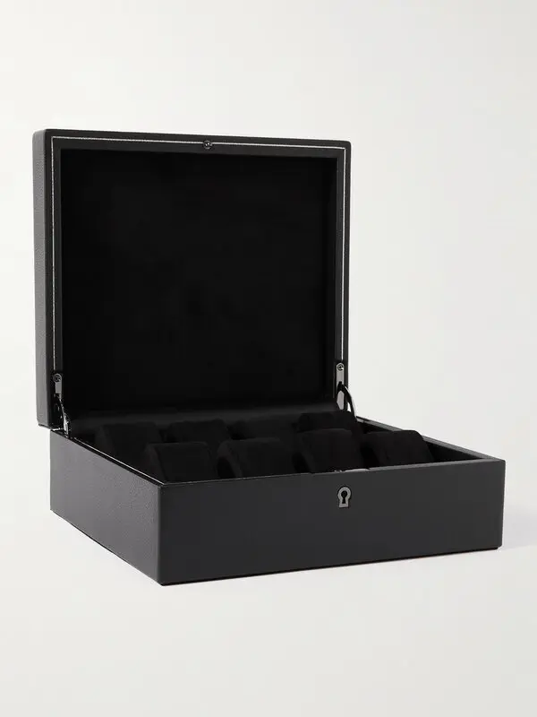 Wolf British Racing Eight-piece Watch Box - Black