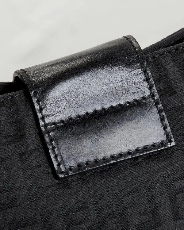 FWRD RENEW Fendi Zucchino Hobo Bag - Black