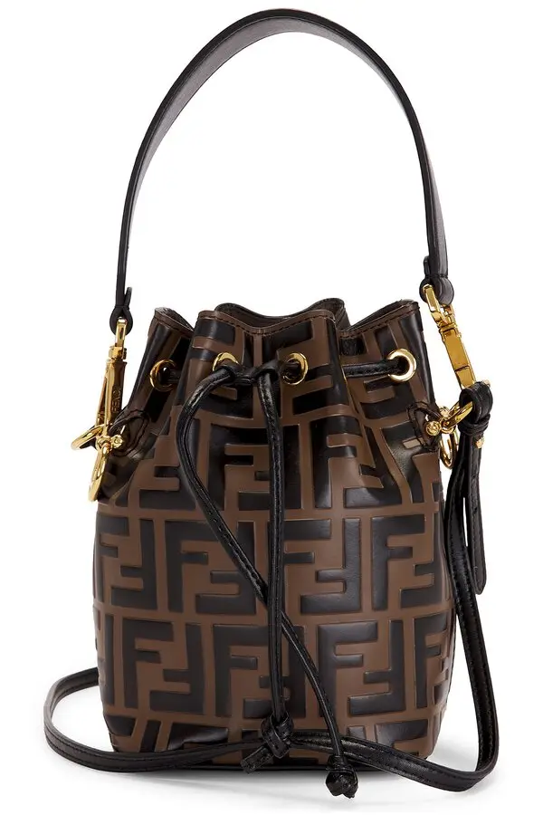 Fendi Ff Mon Tresor Mini Bucket Bag - Maya & Black