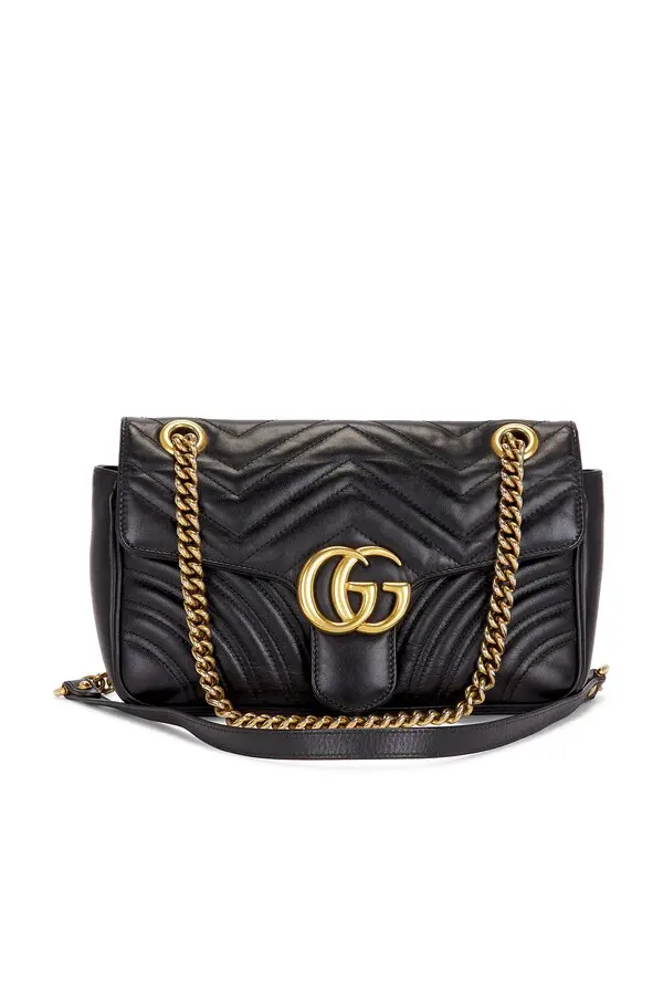 Gucci Gg Marmont Shoulder Bag - Black