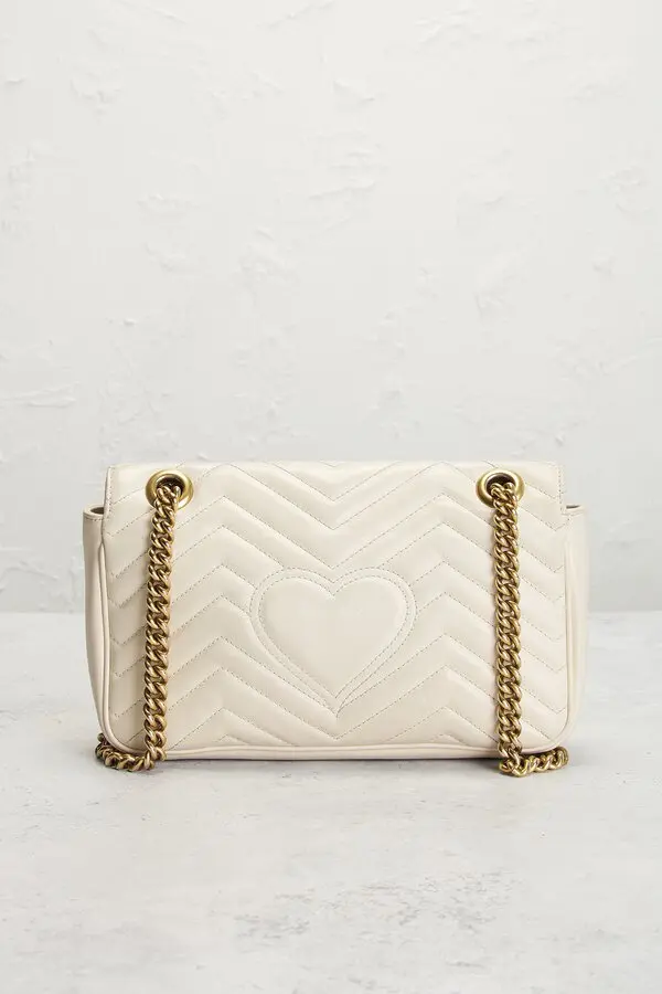 Gucci Gg Marmont Shoulder Bag - White