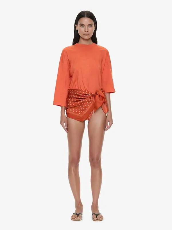 Christopher Esber Bandana Scarf Pareo Tee - Carnelian Carnelian