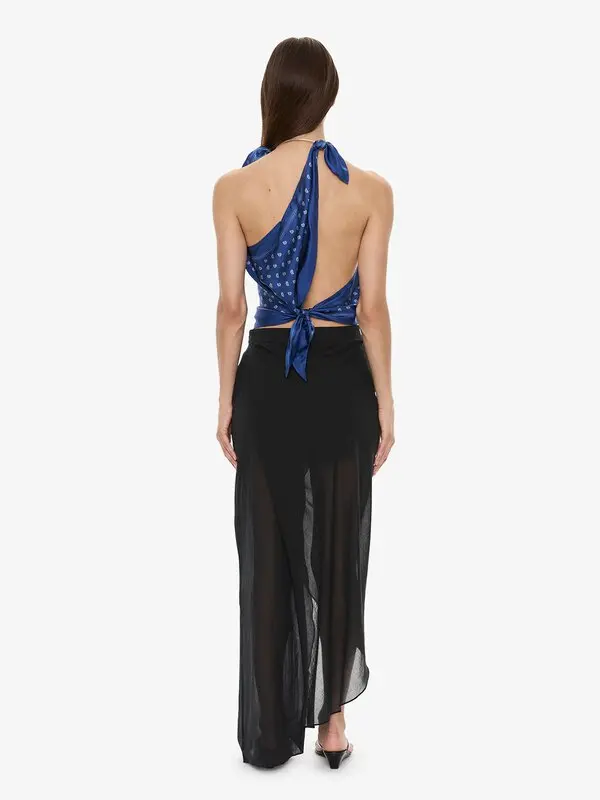 Christopher Esber One-shoulder Bandana Scarf Tie Top