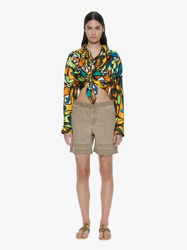 Christopher Esber Deconstructed Denim Shorts
