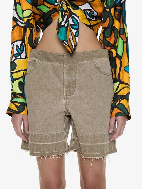 Christopher Esber Deconstructed Denim Shorts