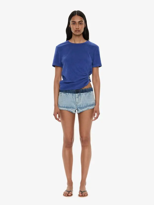 Christopher Esber Reconstruct Denim Micro Short - Indigo