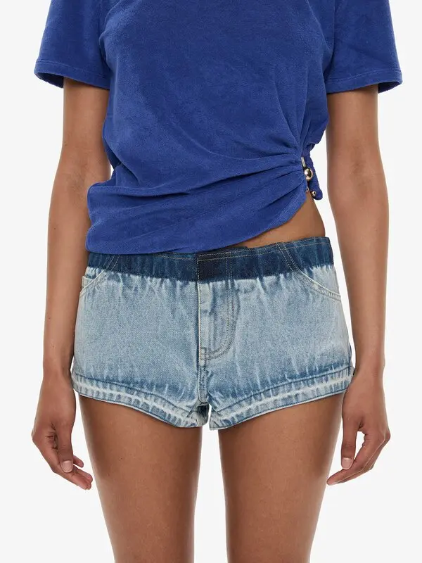 Christopher Esber Reconstruct Denim Micro Short - Indigo