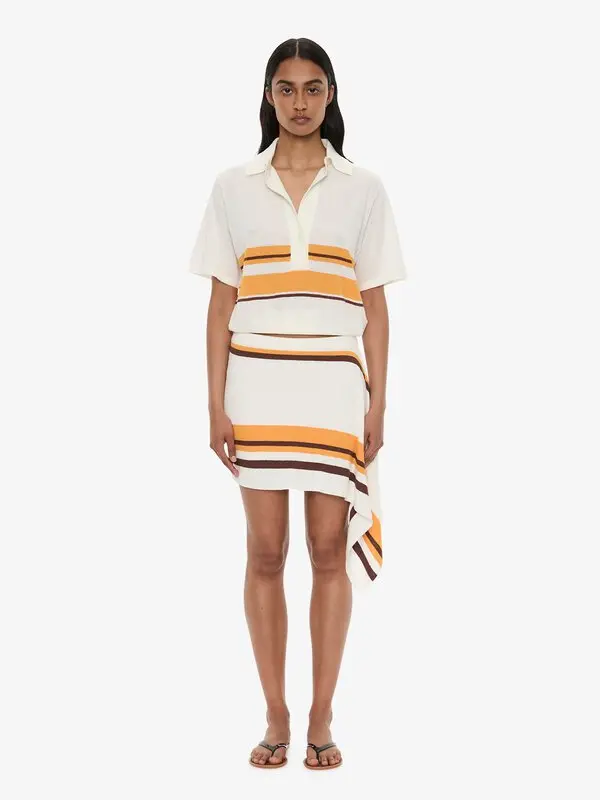 Christopher Esber Straccio Knitted Extension Drape Mini Skirt