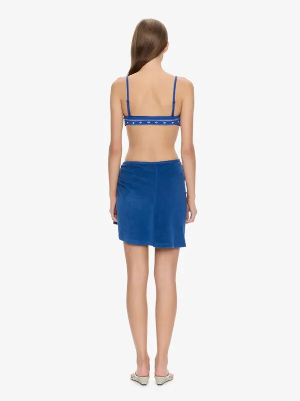 Christopher Esber Looped Back Ruched Orbit Mini Skirt