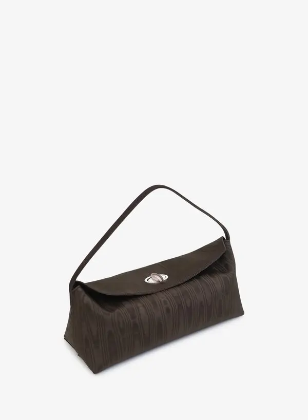 Christopher Esber Doba Quartz Turnlock Moire Shoulder Bag