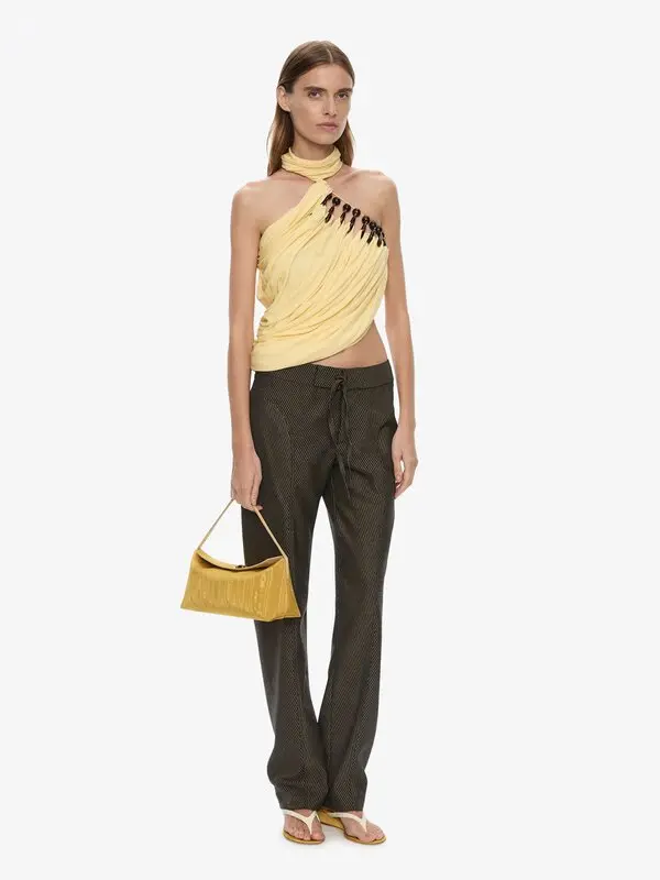 Christopher Esber Tortoise Droplet Halter Top