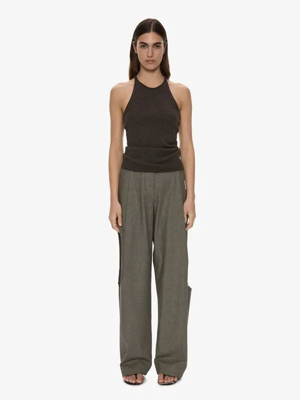 Christopher Esber Cashmere Halter Tank - Umber