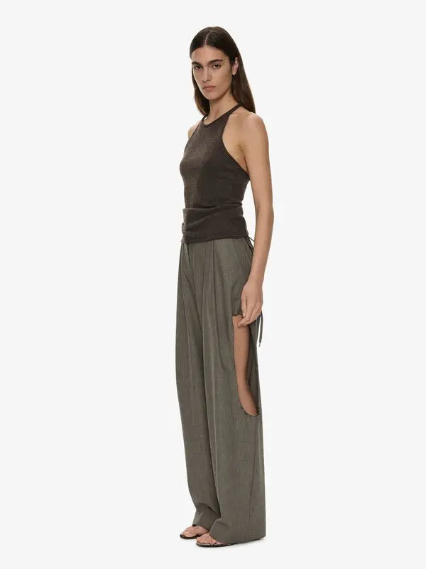 Christopher Esber Cashmere Halter Tank - Umber