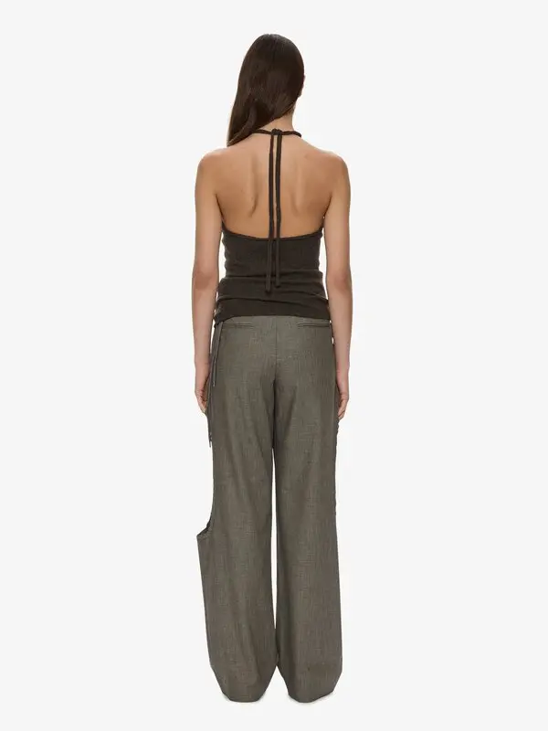 Christopher Esber Cashmere Halter Tank - Umber