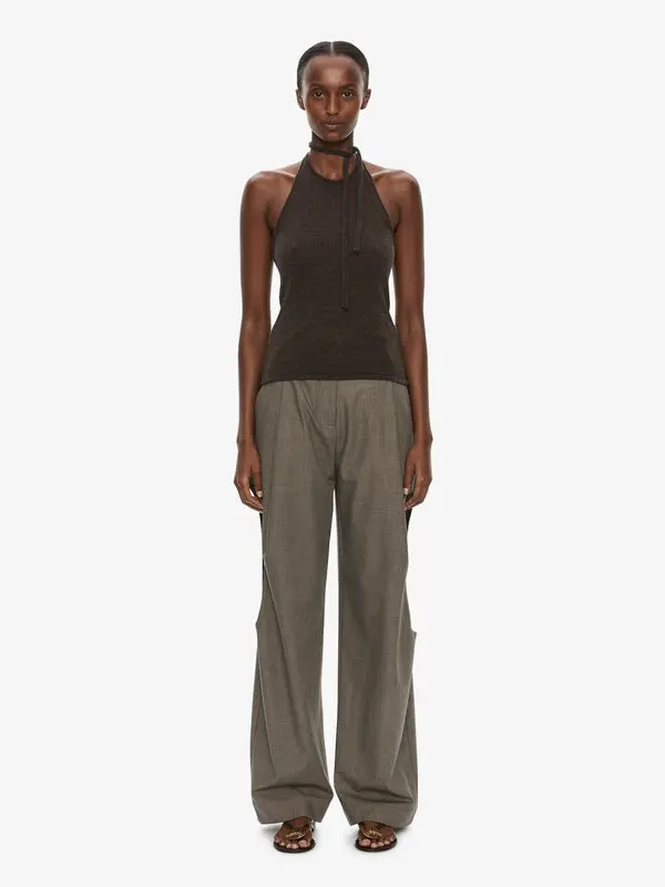 Christopher Esber Cashmere Halter Tank - Umber