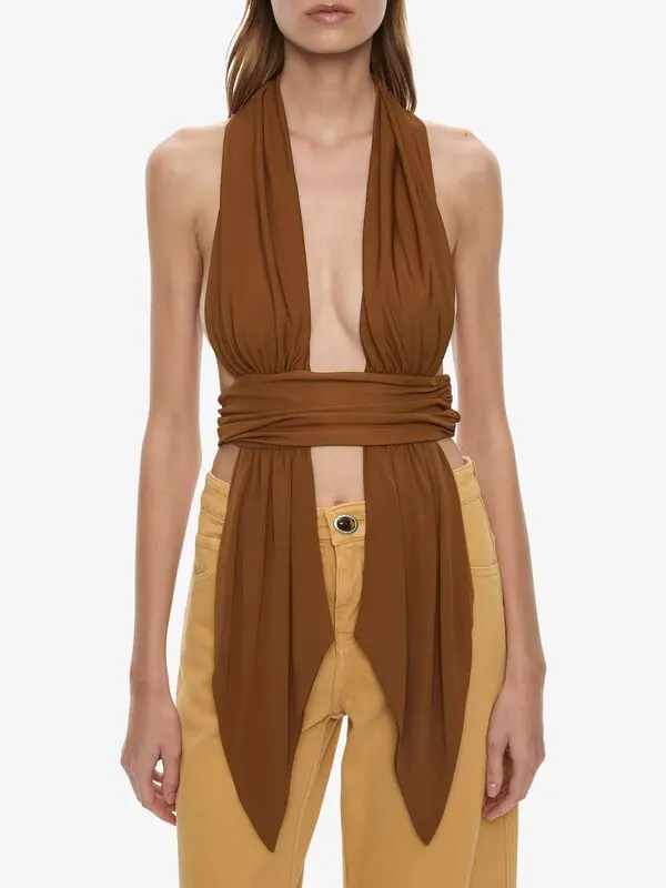 Christopher Esber Relaxed Wide-leg Denim Jeans - Honeyed