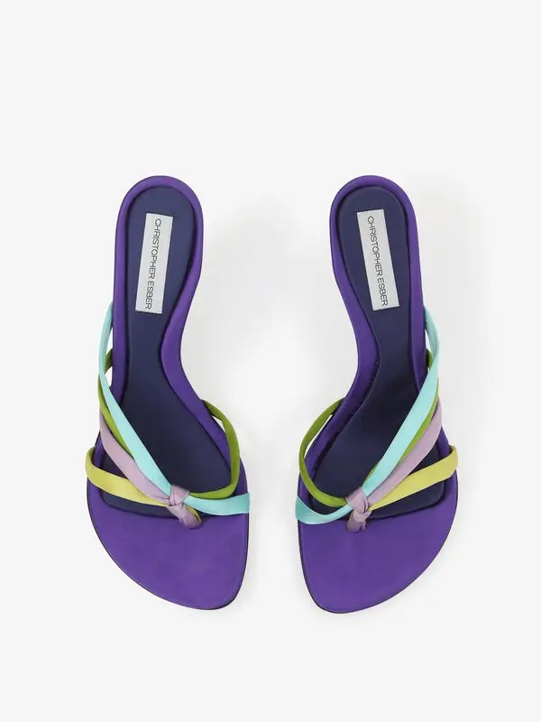 Christopher Esber Mica Satin Heel - Mystic Multi