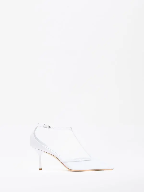 Christopher Esber T-bar Vapour Heel - White