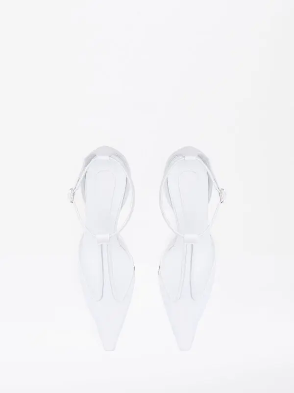 Christopher Esber T-bar Vapour Heel - White