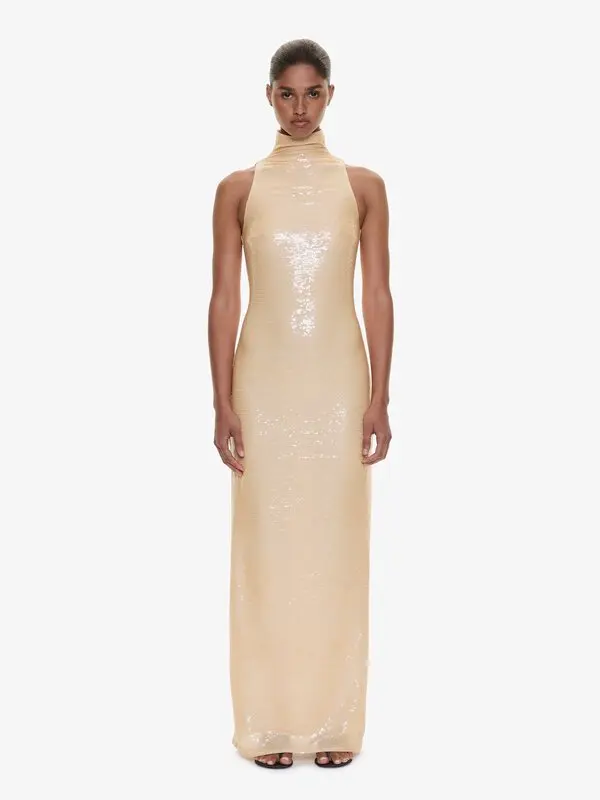 Christopher Esber Opaline Sequin Tank Gown