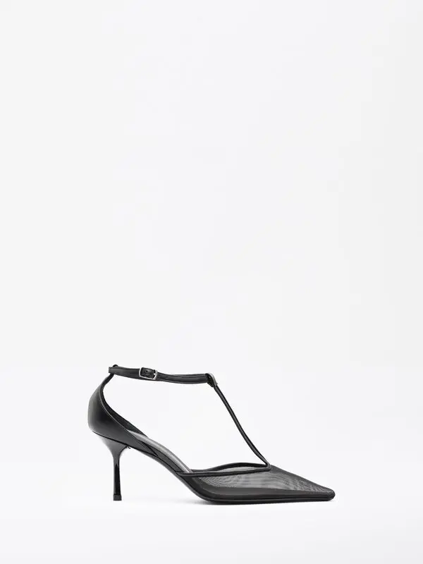 Christopher Esber T-bar Vapour Heel - Black