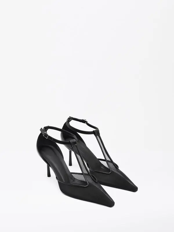 Christopher Esber T-bar Vapour Heel - Black