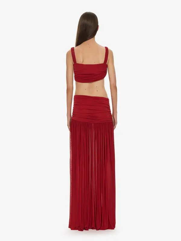 Christopher Esber Orion Separation Gown - Cranberry