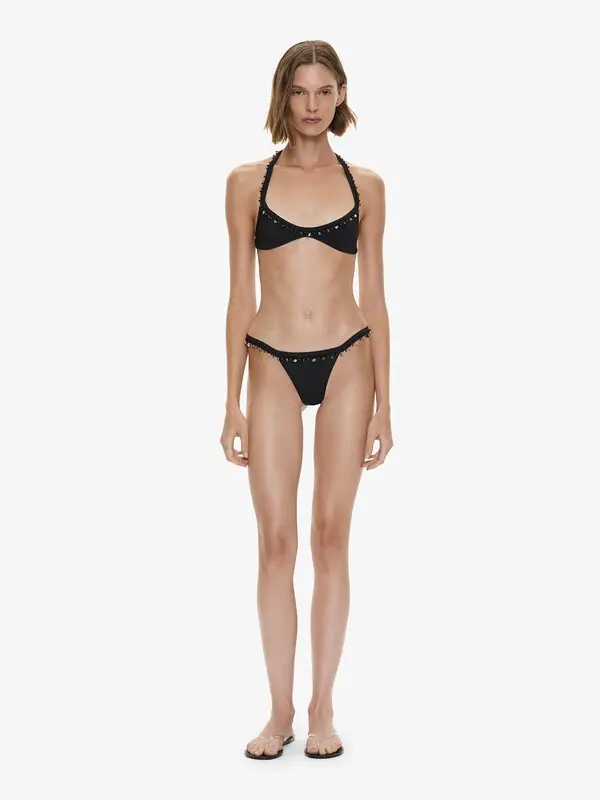 Christopher Esber Beach Quartz Minuscule Bikini Top - Black