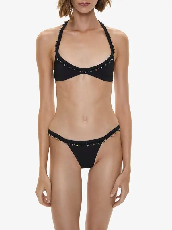 Christopher Esber Beach Quartz Minuscule Bikini Top - Black