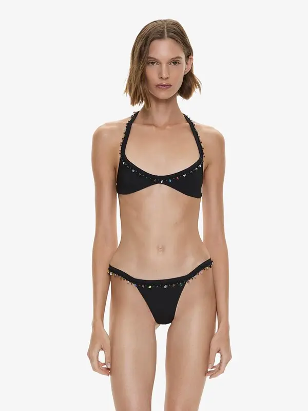 Christopher Esber Beach Quartz Minuscule Bikini Top - Black
