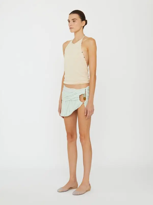 Christopher Esber Beach Quartz Halter Tank - Bone