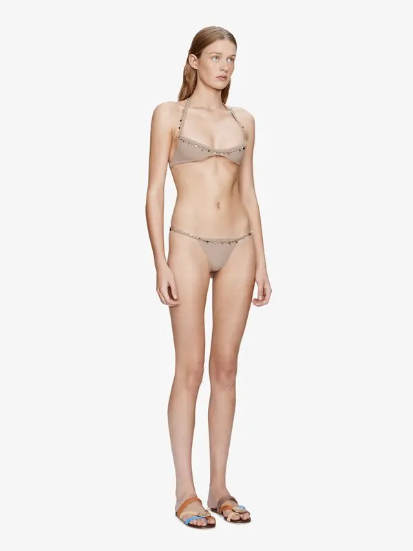 Christopher Esber Beach Quartz Minuscule Bikini Top - Terra