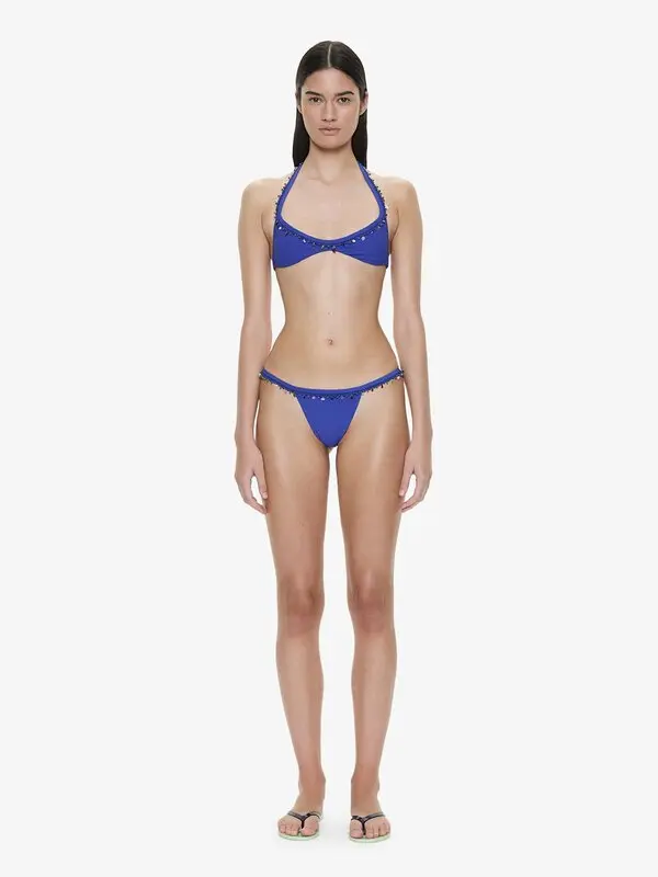 Christopher Esber Beach Quartz Low Brief Bikini Bottom - Indigo