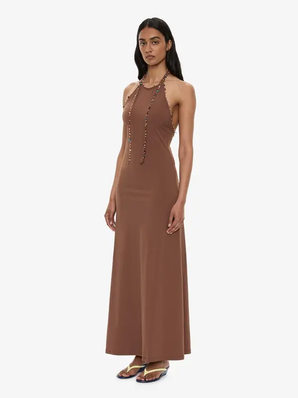 Christopher Esber Quartz Halter Maxi Dress