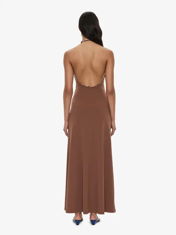 Christopher Esber Quartz Halter Maxi Dress