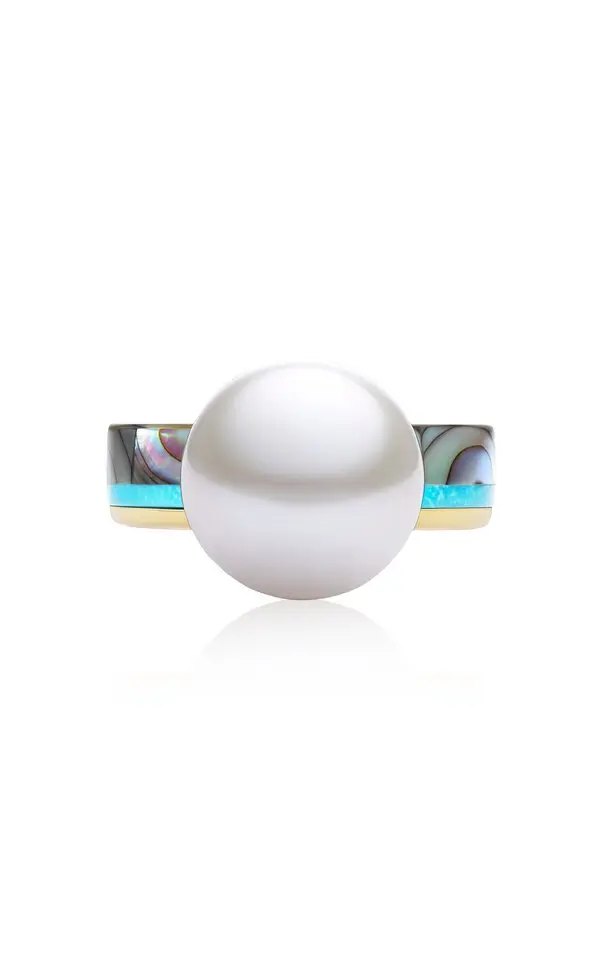 EMILY P. WHEELER 18k Yellow Gold Pearl Ring - White