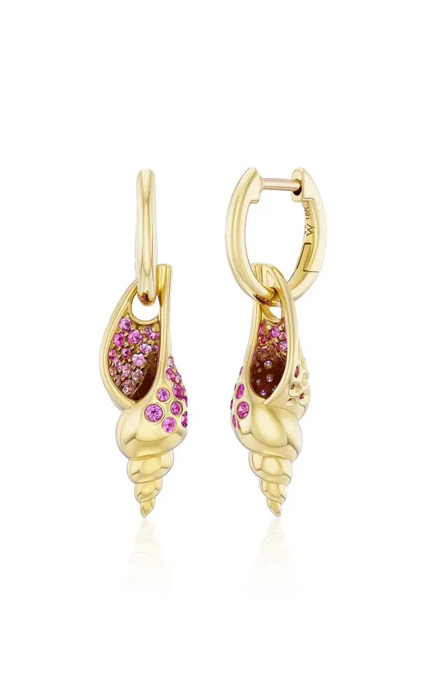 EMILY P. WHEELER 18k Yellow Gold Shell Drop Earrings, Malibu
