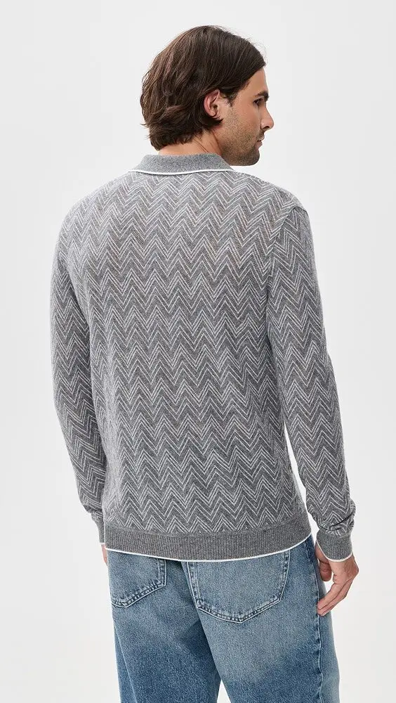 Missoni Long Sleeve Cashmere Polo