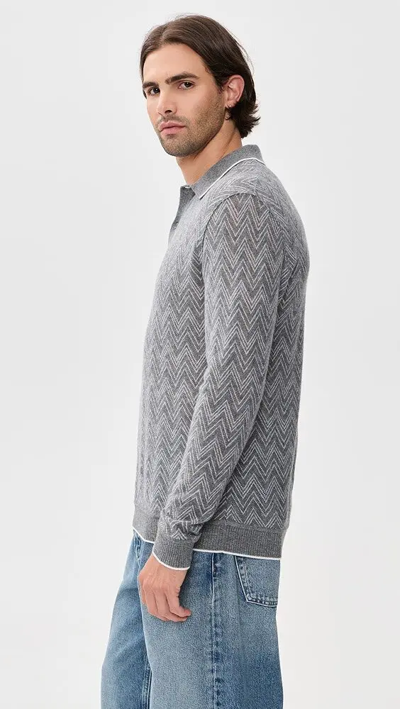 Missoni Long Sleeve Cashmere Polo