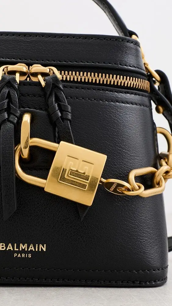 Balmain Pulse Buffalo Leather Vanity Bag