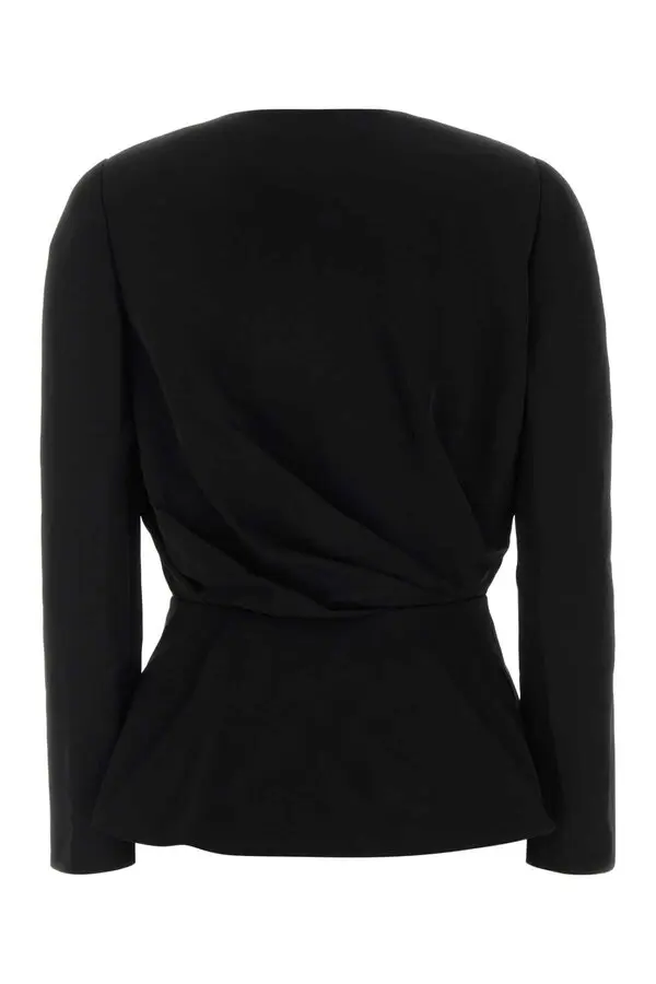 Chloé Crepe Top With Draping