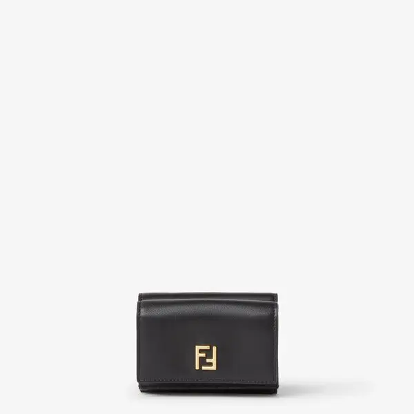 Fendi Ff Mini Trifold - Black