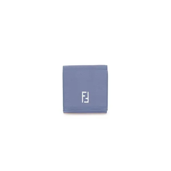 Fendi Ff Mini Trifold - Light Blue