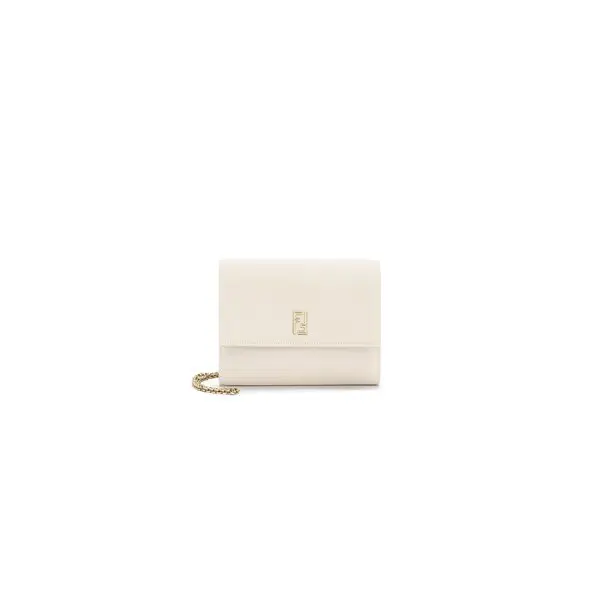 Fendi Ff Continental With Chain - Beige