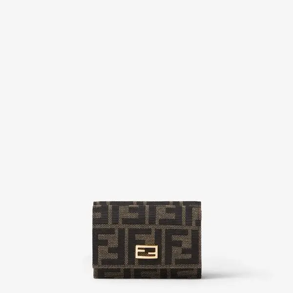 Fendi Mini Tube Trifold Wallet - Brown