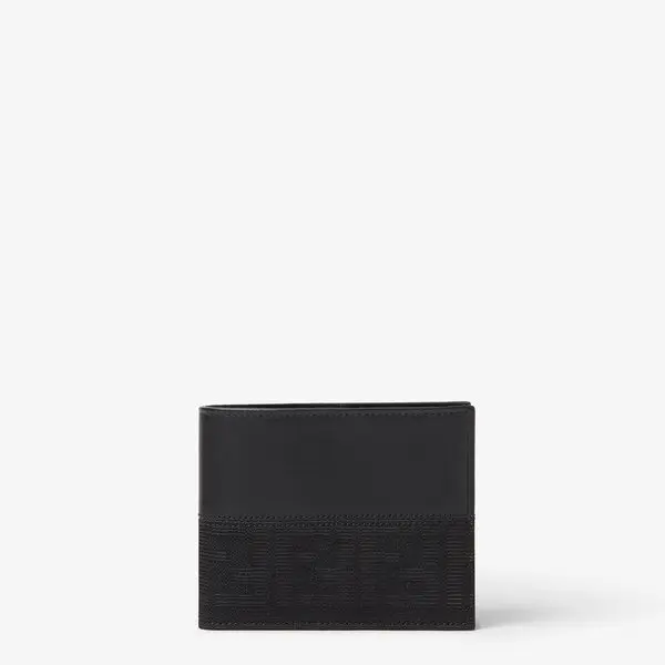 Fendi Ff Jacquard Wallet - Black