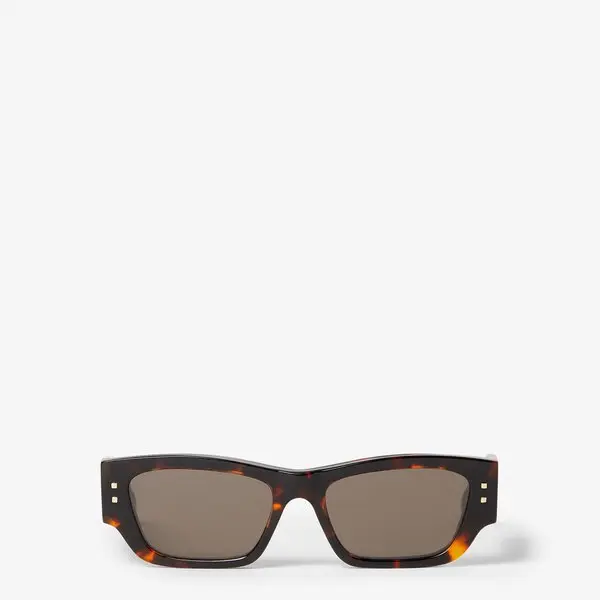 Fendi Fold Rectangular Sunglasses - Brown