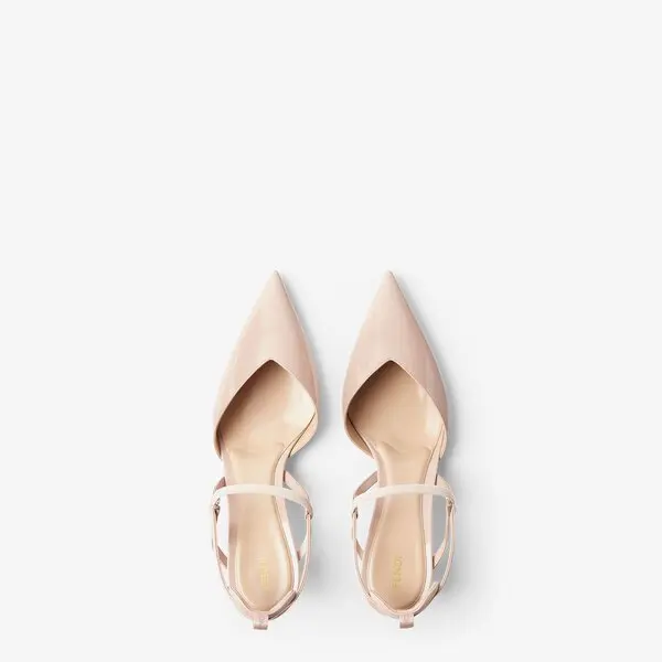 Fendi Colibrì Lite Patent Calf Leather Slingbacks