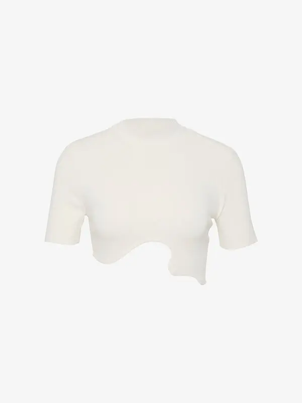Christopher Esber Maparadita Sculpted Knit Top - White
