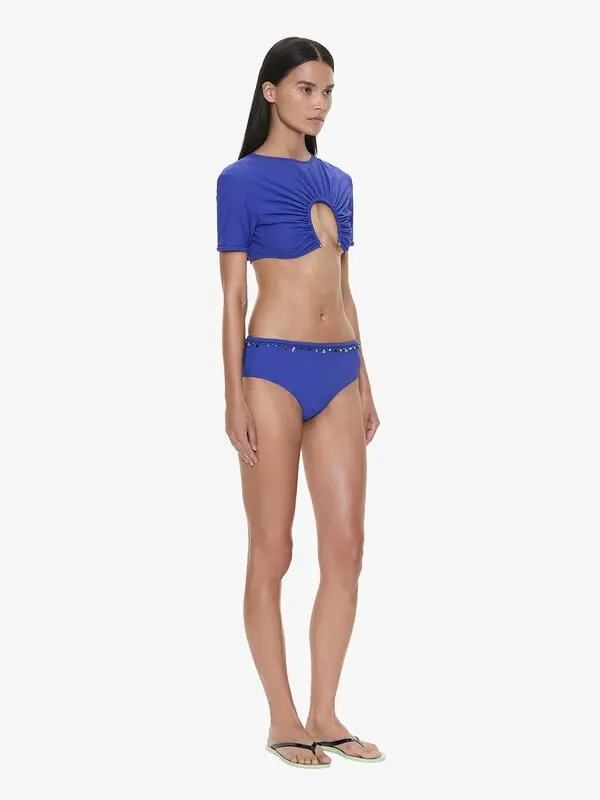 Christopher Esber U-prong Cropped Tee - Indigo